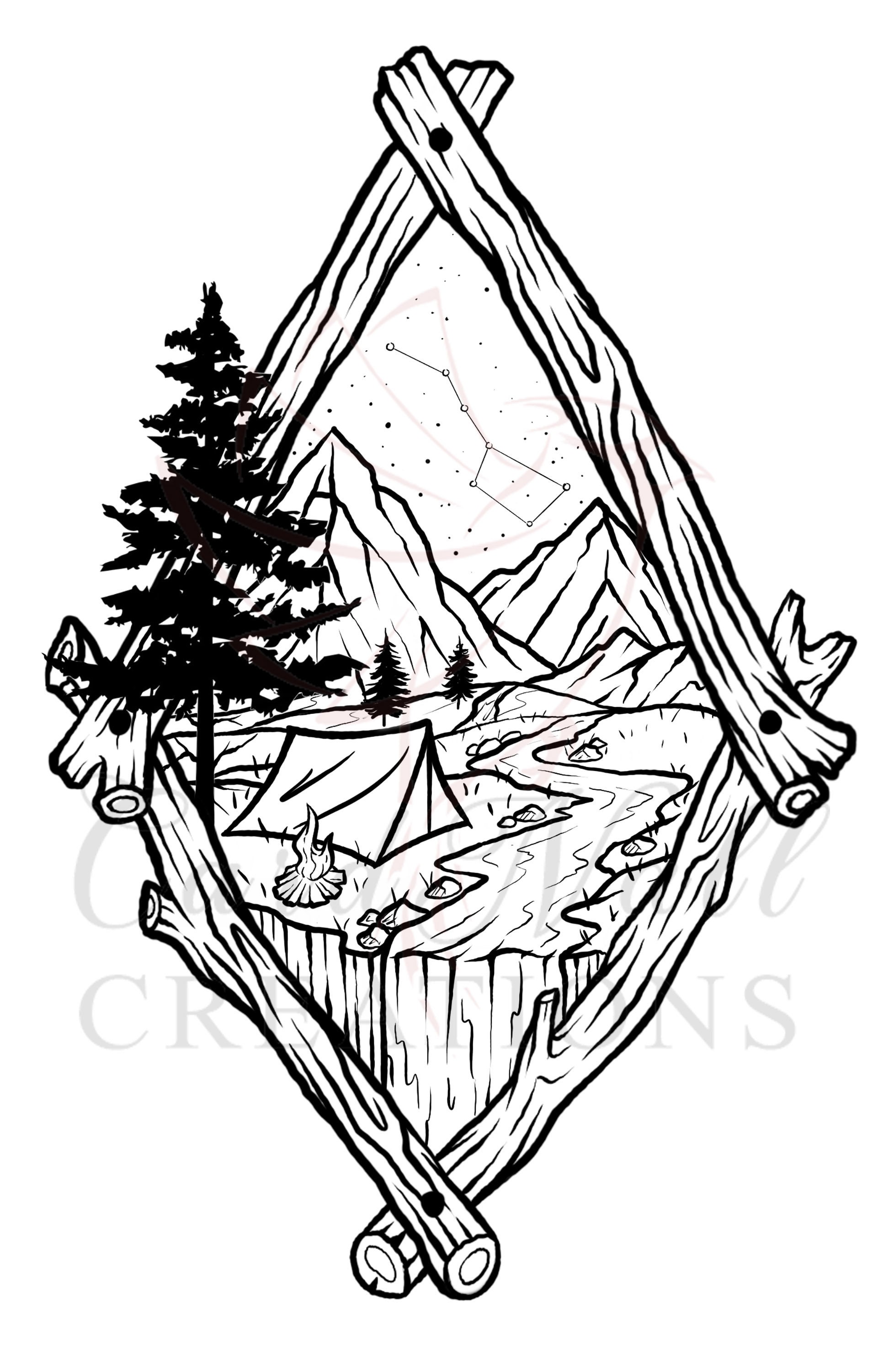 Instant Download, Digital File of a Camping Icon, Svg, Png, Jpeg ...