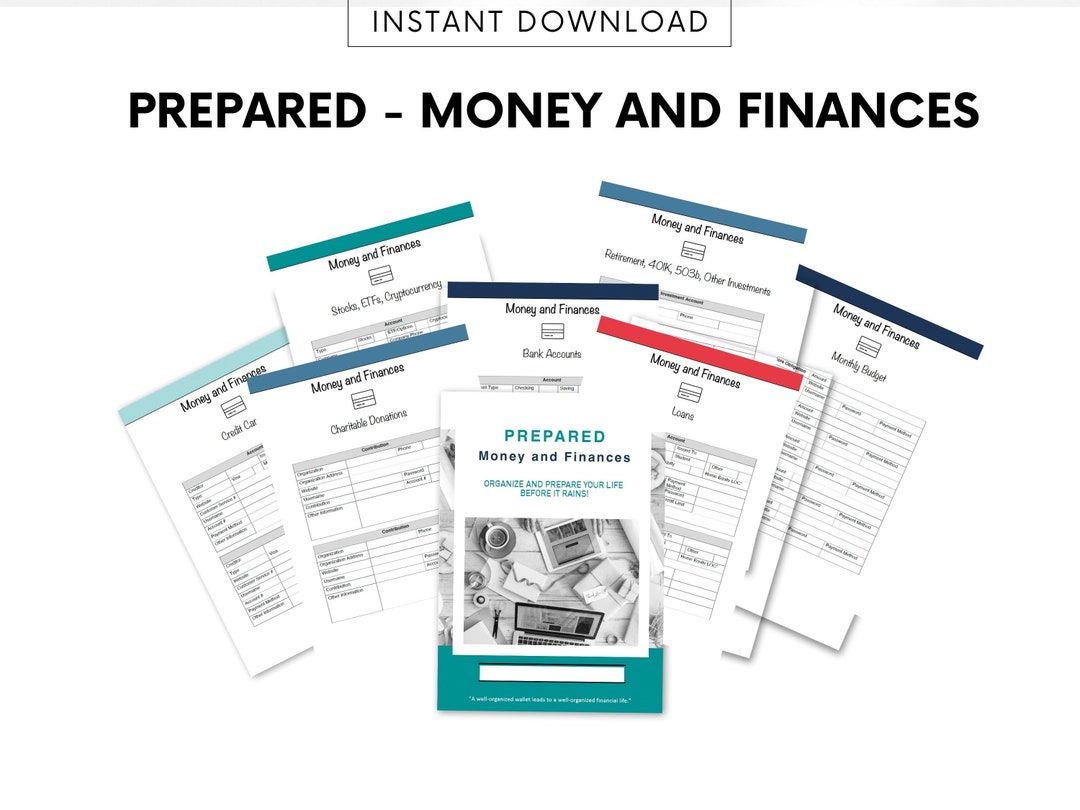 Prepared - Money and Finances Printable - Etsy
