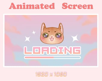 ANIMATED Stream Screen / Stream Starting Soon / Loading Screen / Cute ...