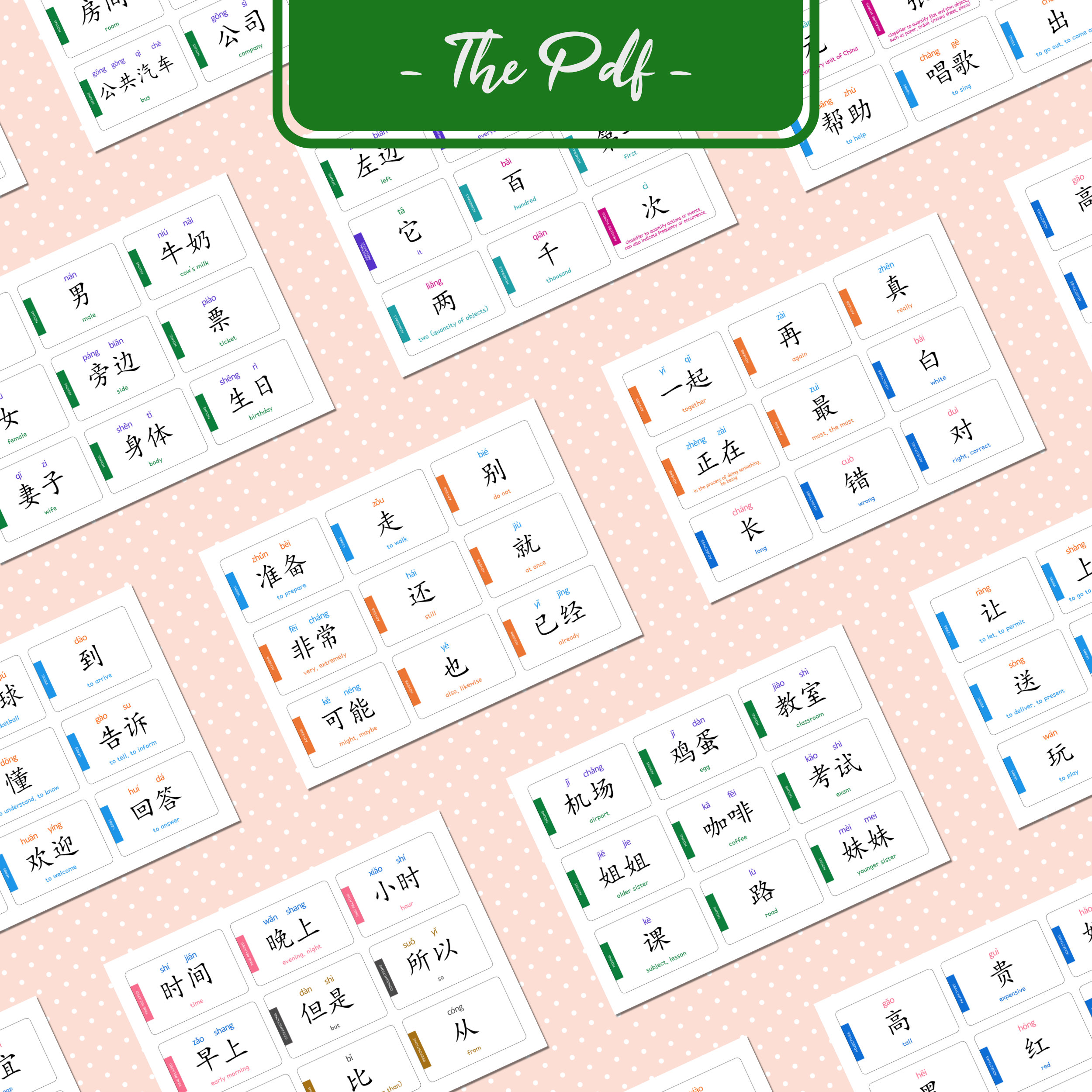 Printable HSK 2 Vocabulary List Flashcards | 150 Words | Comprehensive Study Aid for Mandarin ...