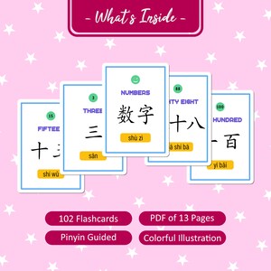 Printable Numbers in Chinese Flashcards | Count From 0 to 100 ...