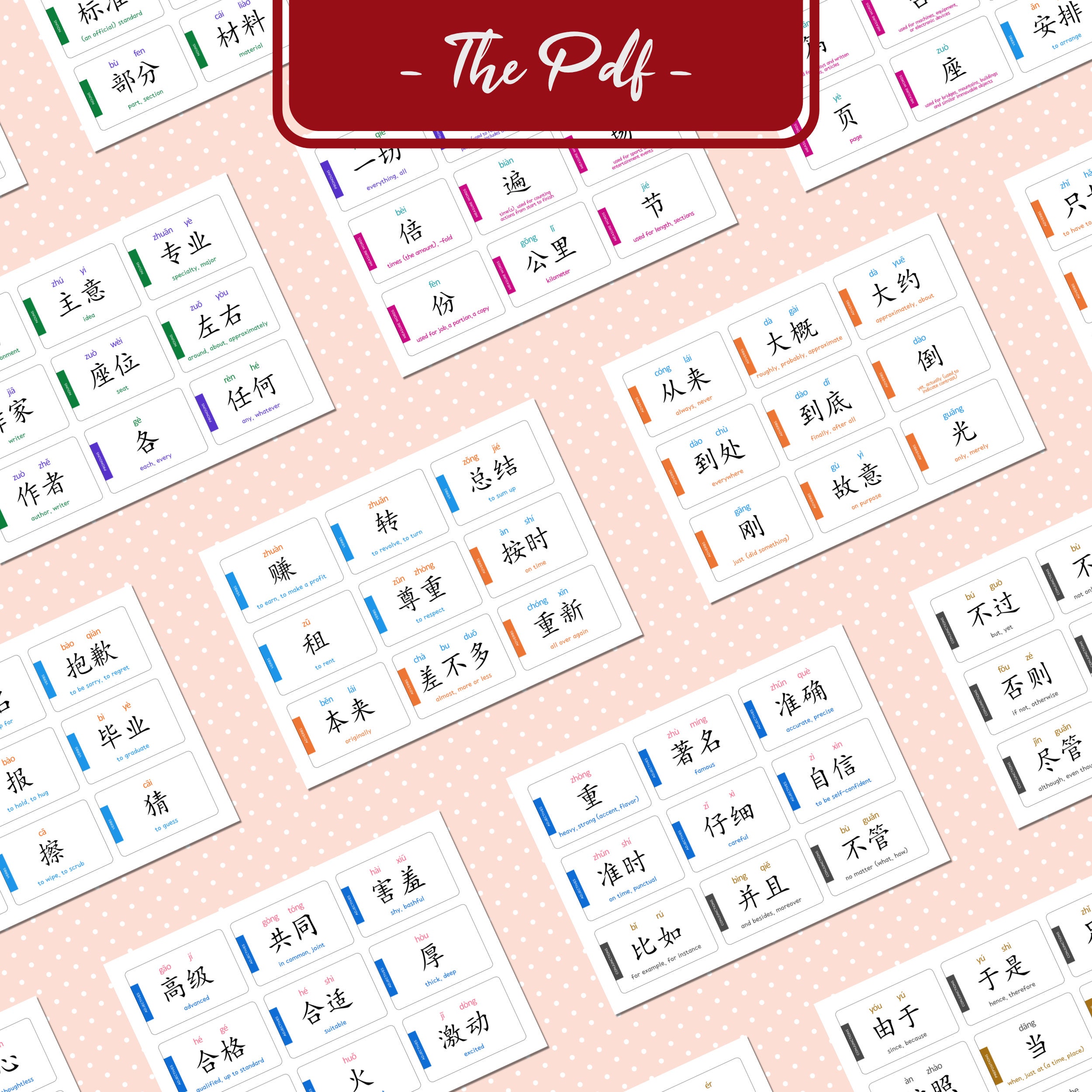 Printable HSK 4 Vocabulary List Flashcards | 600 Words | Comprehensive ...