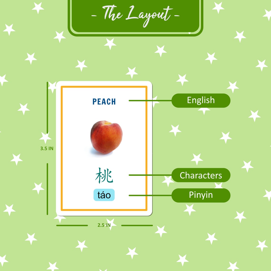 Printable 60 Chinese Fruit and Nut Flashcards | Instant Language ...