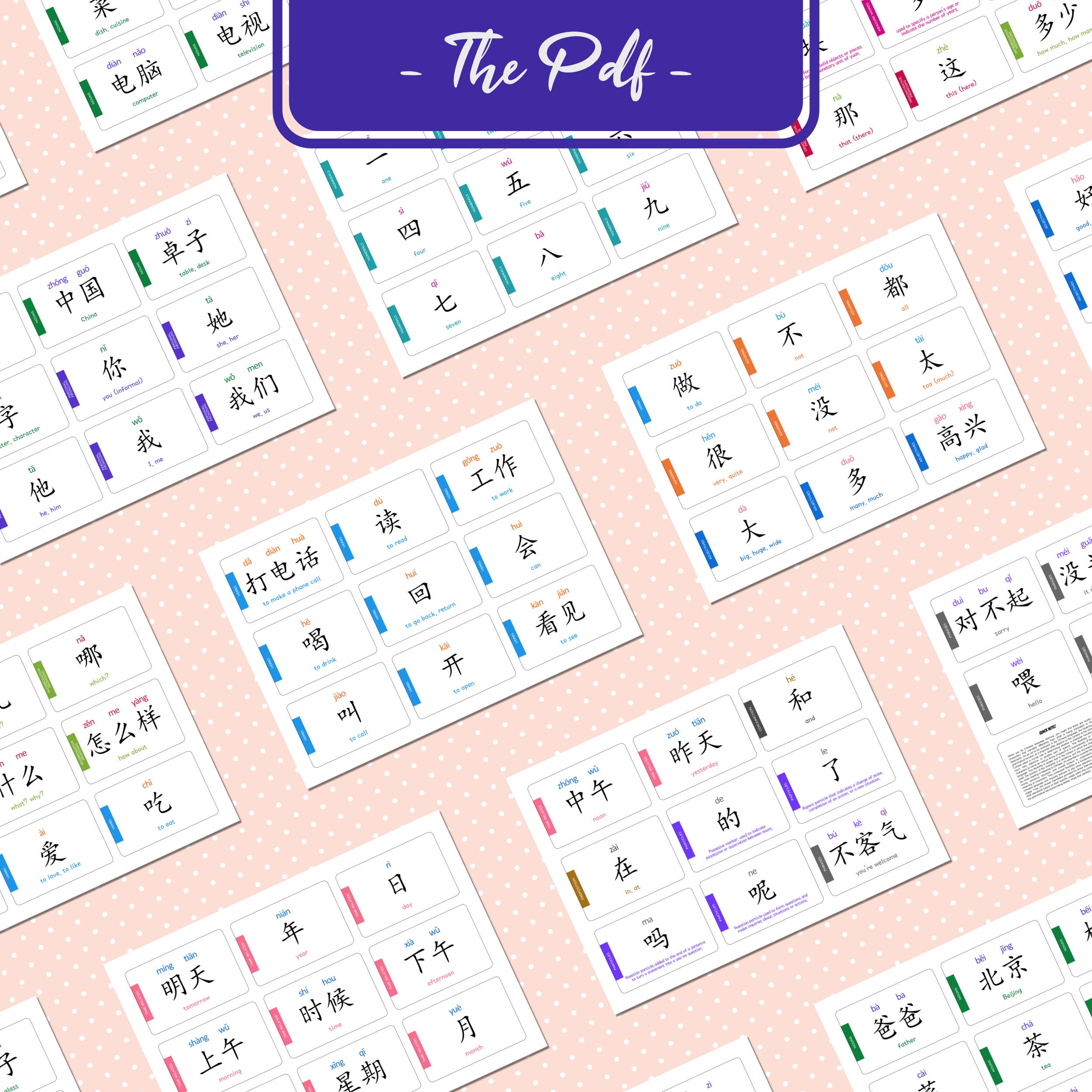 Printable HSK 1 Vocabulary List Flashcards | 150 Words | Comprehensive ...