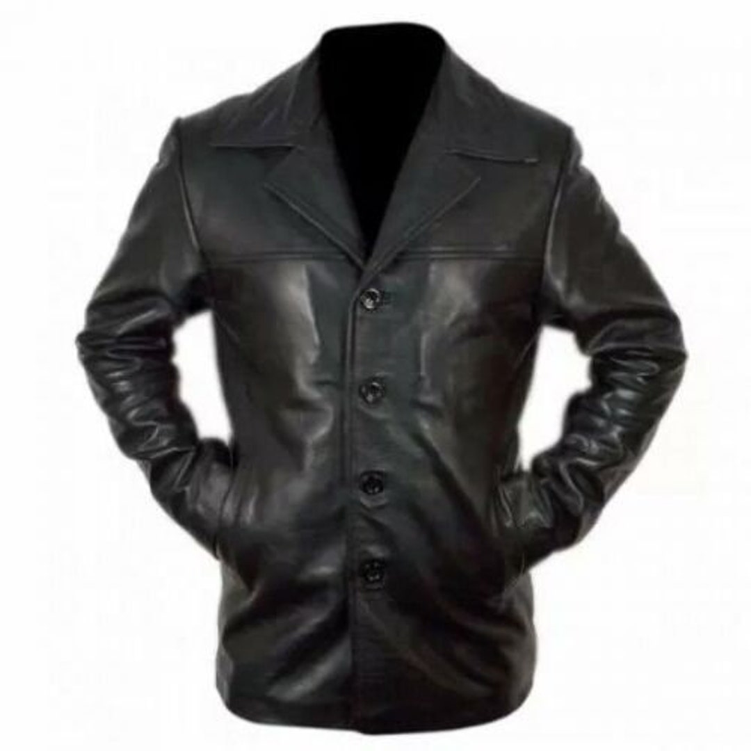Training Day Denzel Washington Black Genuine Leather Jacket Coat for ...