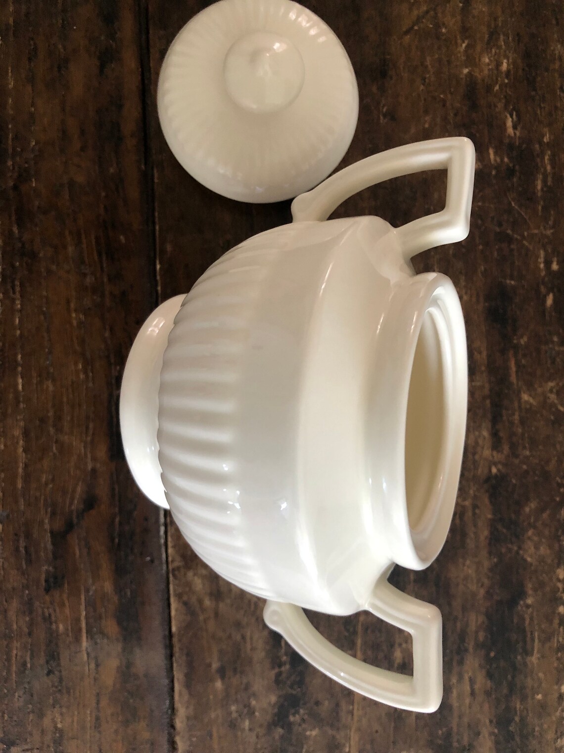 Wedgwood Empire Royal Creamware Sugarbowl - Etsy