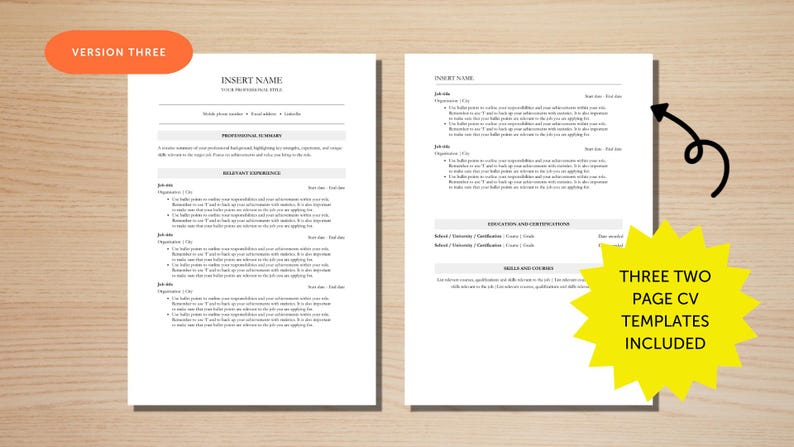Bundle - ATS Friendly Resume Template for Google Docs, Word and Pages ...