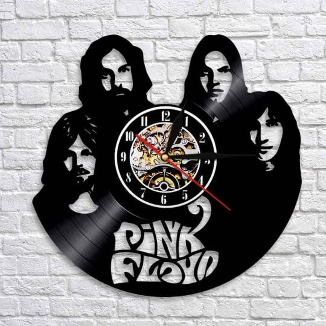 Pink Floyd Vinyl Record Laser Cut Clock, Rock Band Gifts, Modern Decor ...