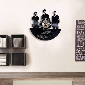 Supernatural Vinyl Record Wall Clock, Movie Art, Modern Decor for ...