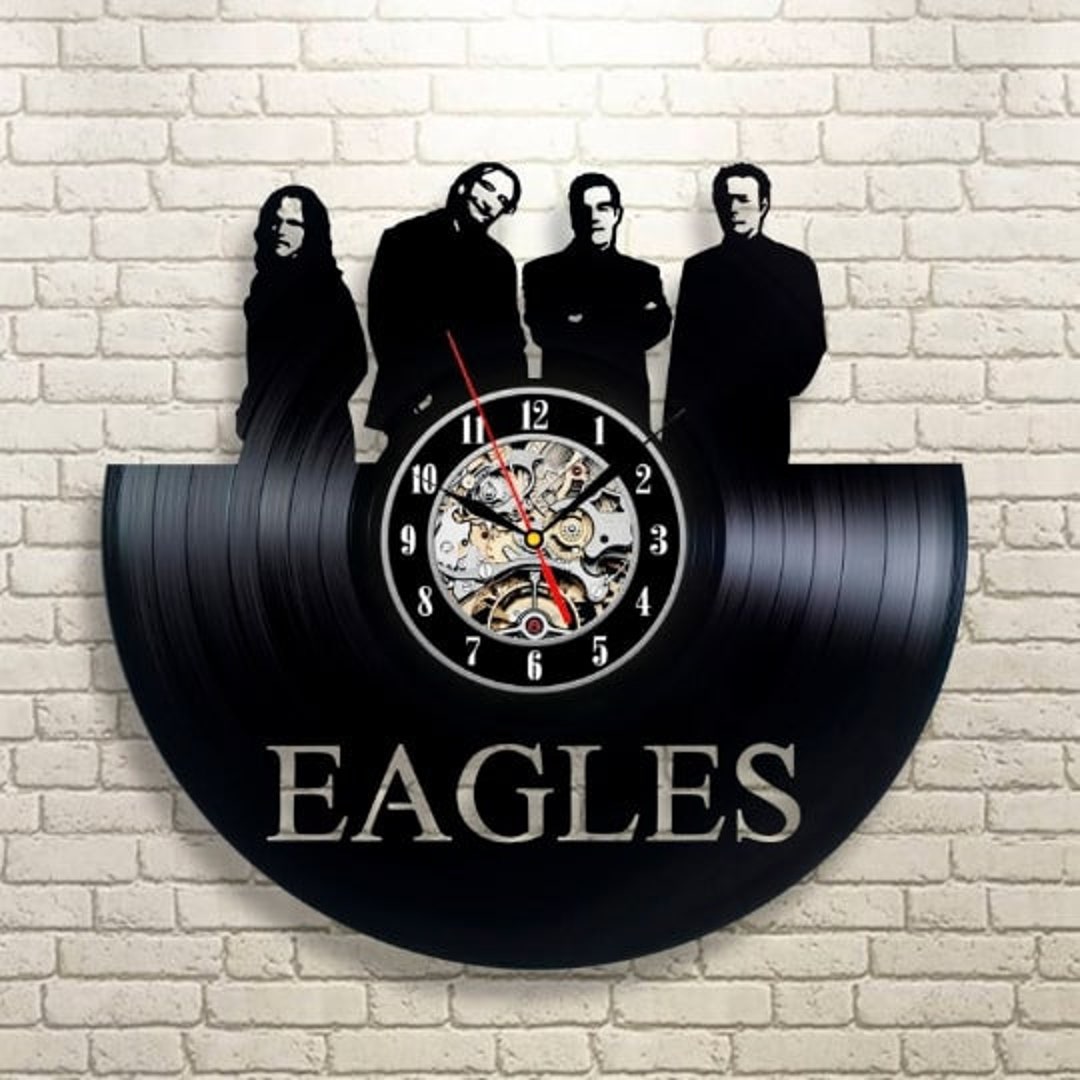 Rock Band Vinyl Record Black Wall Clock Rock Stars Rock Band Decor Rock ...