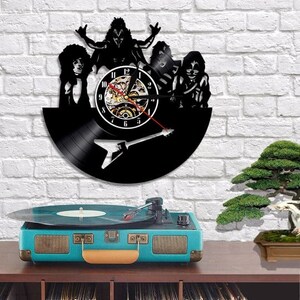 Rock Band Vinyl Record Music Wall Clock, Heavy Metal Art, Rock Music ...