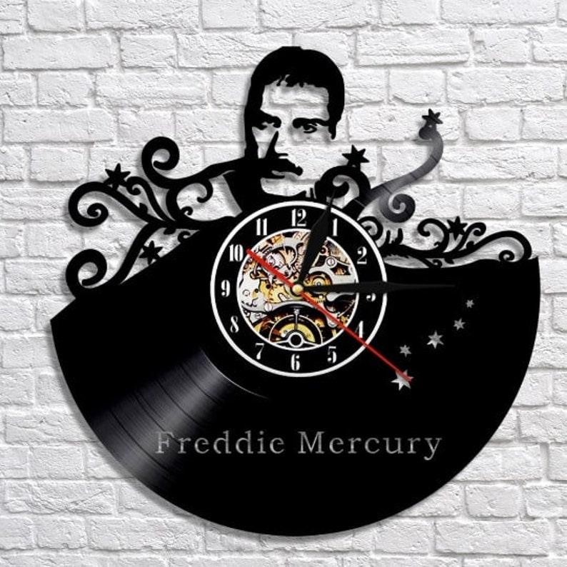 Freddie Mercury Vinyl Record Music Wall Clock Rock Star Art - Etsy