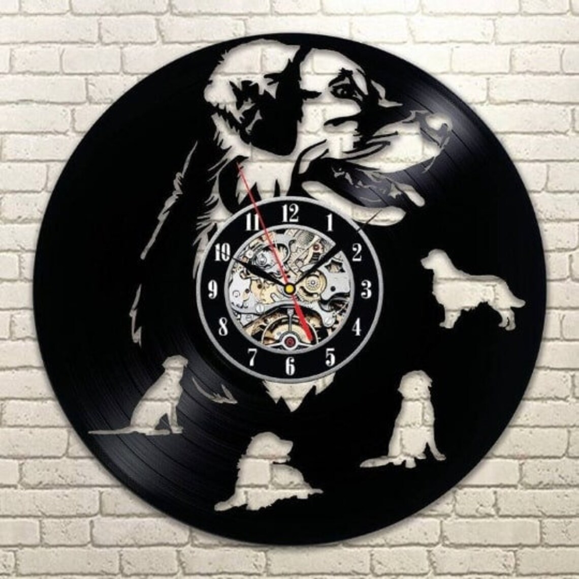 Labrador Retriever Vinyl Record Clock, Dog Memorial Gift, Pet Dog Wall ...