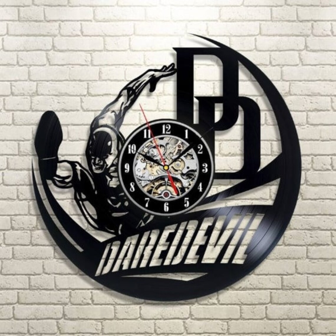 Daredevil Vinyl Record Handmade Wall Clock, Marvels Gifts for Women ...