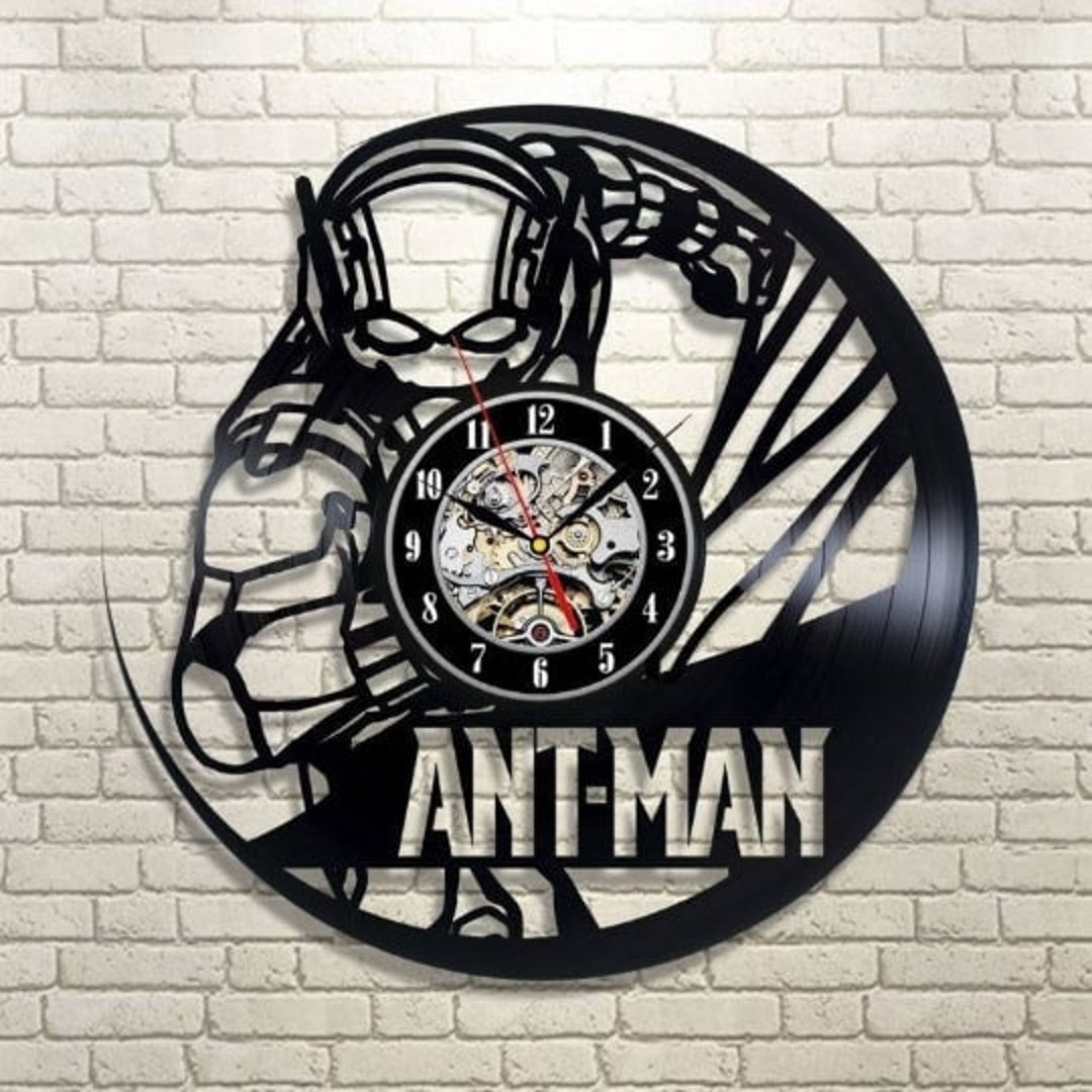 Ant-man Vinyl Record Clock, Marvel Superhero, Playroom Wall Decor ...