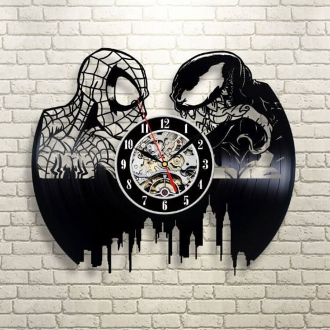 Spider Man Venom Vinyl Record Wall Clock, Housewarming Gifts for Son ...