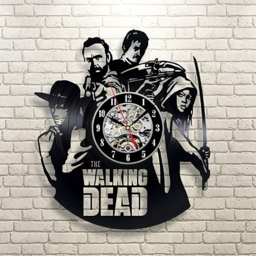 Walking Dead Vinyl Record Clock, Walking Dead Wedding Gifts for Groom ...