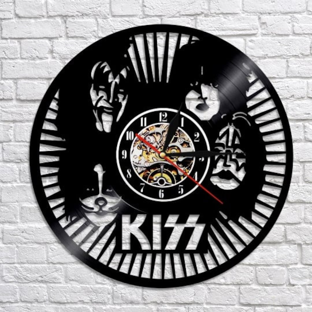 Rock Stars Vinyl Record Wall Clock Heavy Metal Wall Decor Laser Cut Art ...