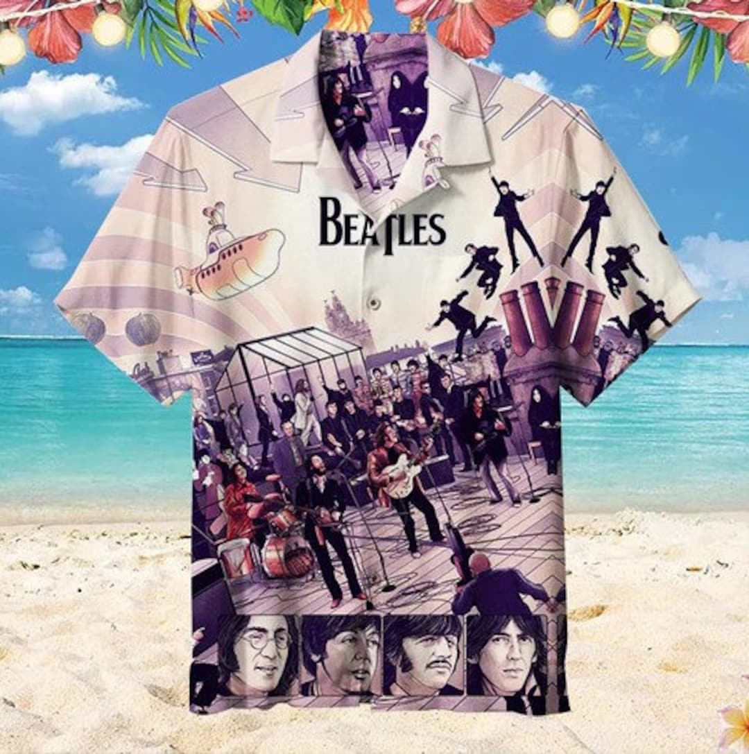 The Beatles Vintage Hawaiian Shirt the Beatles Gift Rock and - Etsy