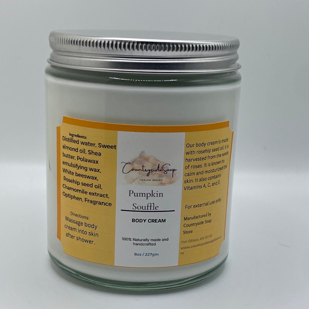 Lotion Pumpkin Soufflé Body Cream Body Moisturizer Hand Cream - Etsy