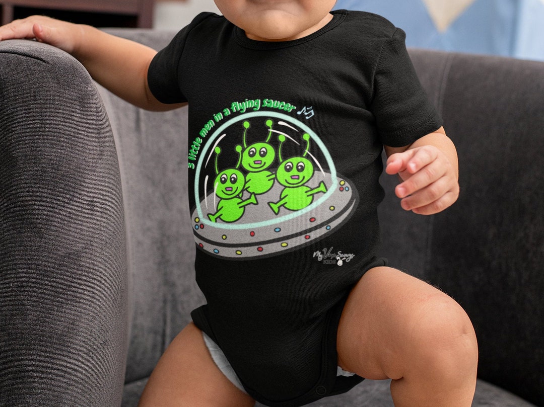 Cute Aliens UFO Baby Bodysuit for Baby and Toddler, Kids Clothes for ...