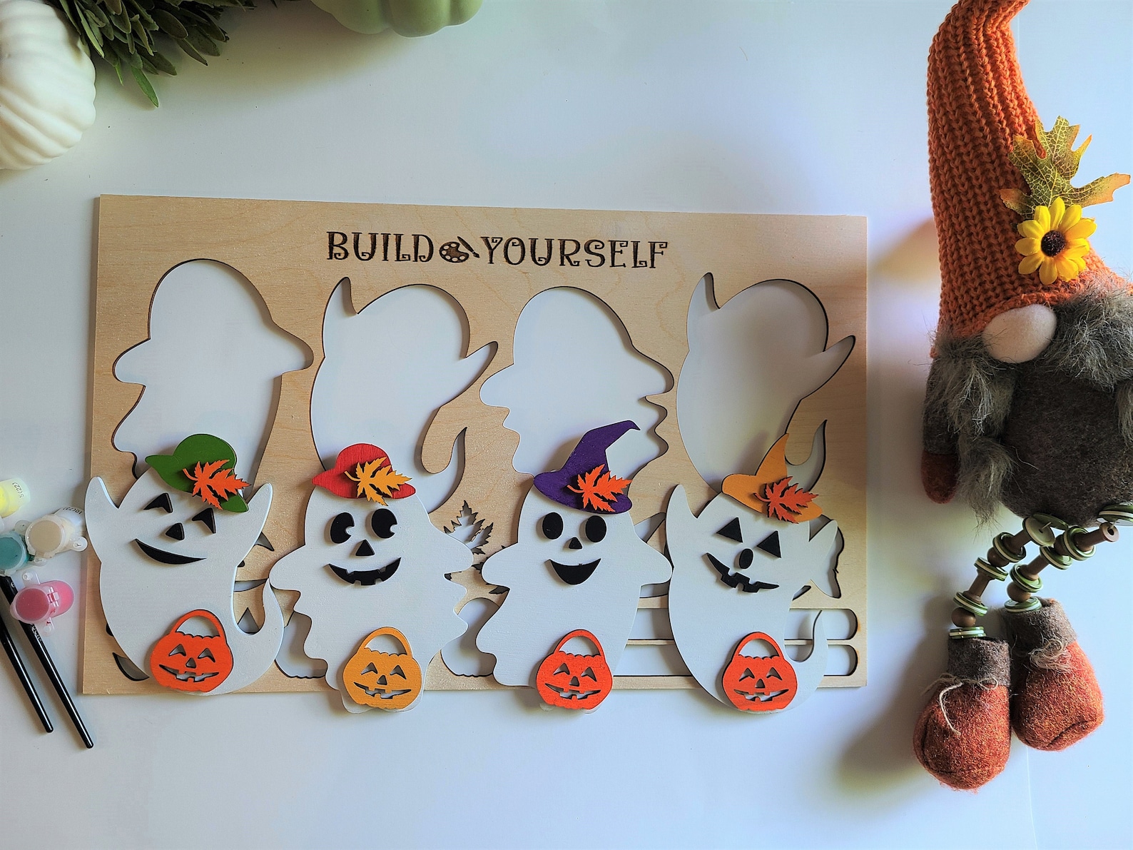 DIY Paint Kit Svg File Halloween Kids Paint Kit Laser Cut - Etsy