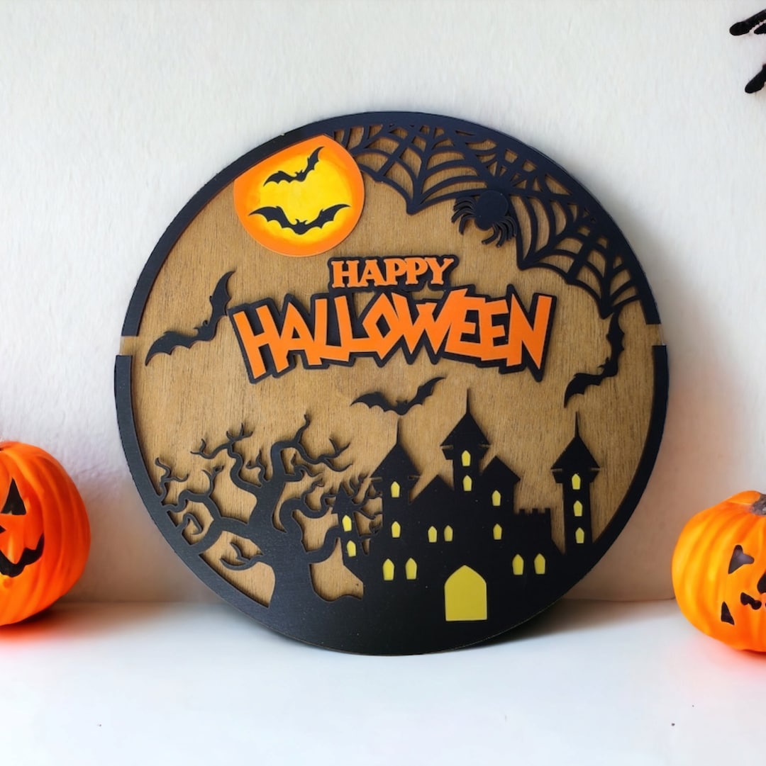 Halloween Sign Svg | Laser Cut Files | Halloween Decor | Halloween ...