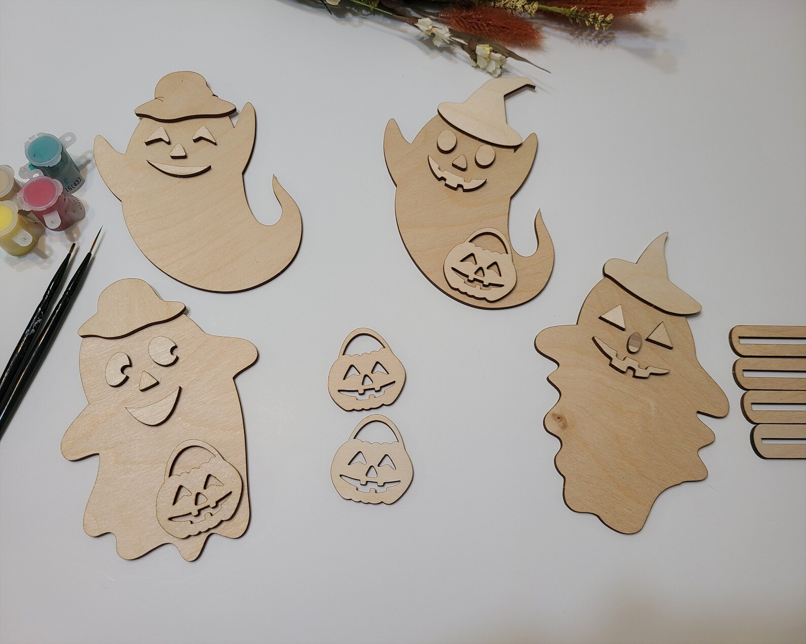 DIY Paint Kit Svg File Halloween Kids Paint Kit Laser Cut - Etsy