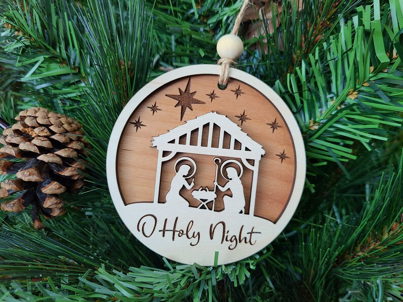 Laser Cut File, Multi Layer Nativity Scene SVG, 3D Layered Wood ...