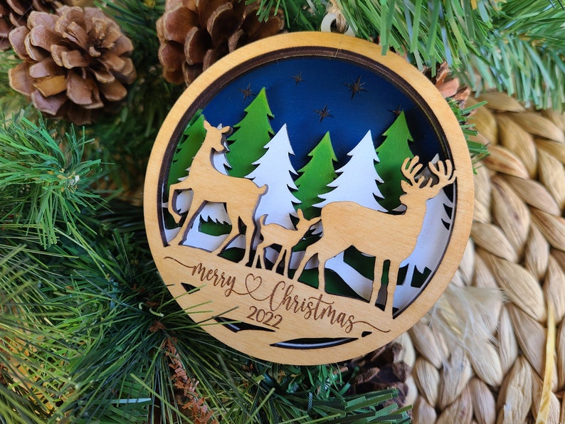 Laser Cut File, Multi Layers Ornament & Sign SVG, 3D Layered Wood ...