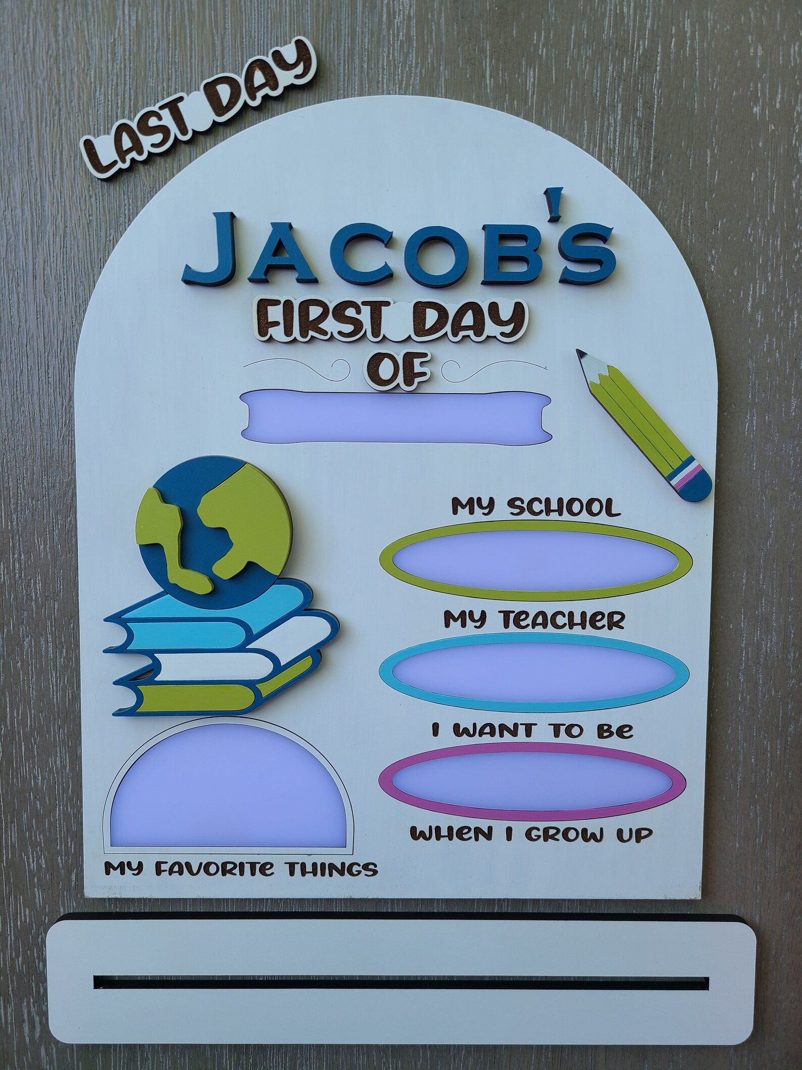 First and Last Day School Sign Dry Erase Back to School SVG - Etsy