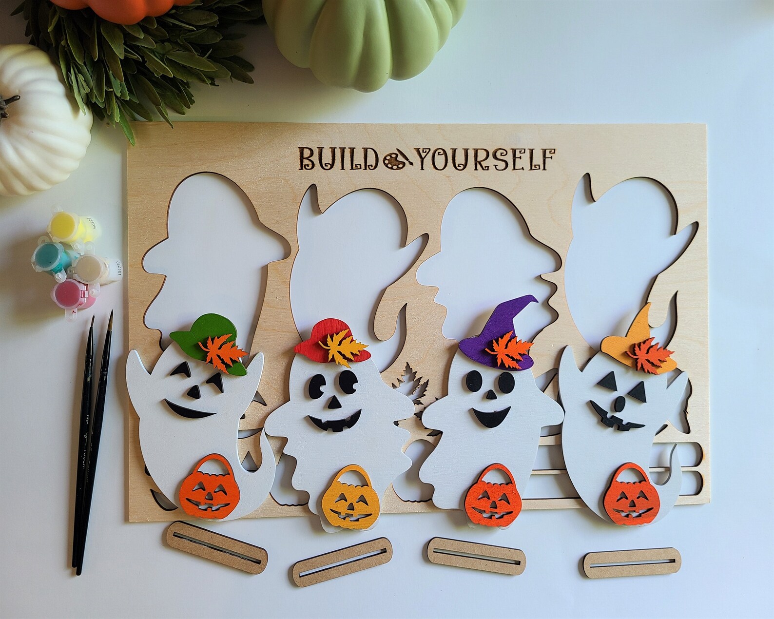DIY Paint Kit Svg File, Halloween Kids Paint Kit Laser Cut Digital File ...
