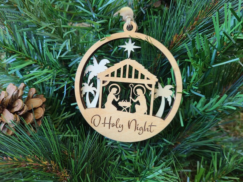 Laser Cut File, Multi Layer Nativity Scene SVG, 3D Layered Wood ...