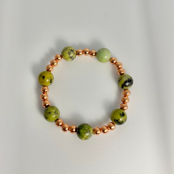 Copper Turquoise Bracelet - Etsy