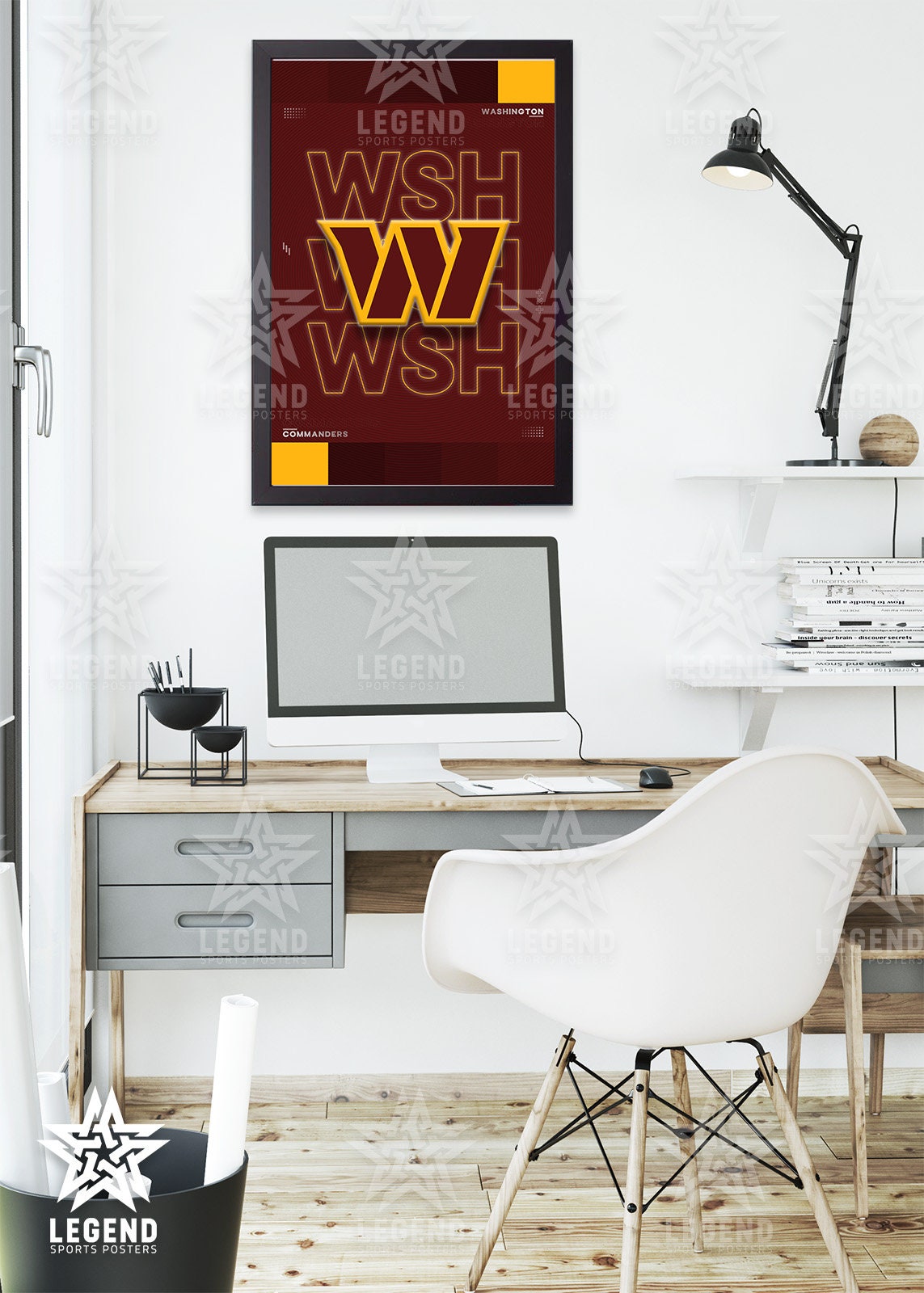 Washington Commanders Poster Epicenter Modern Bold Awesome Gift for ...