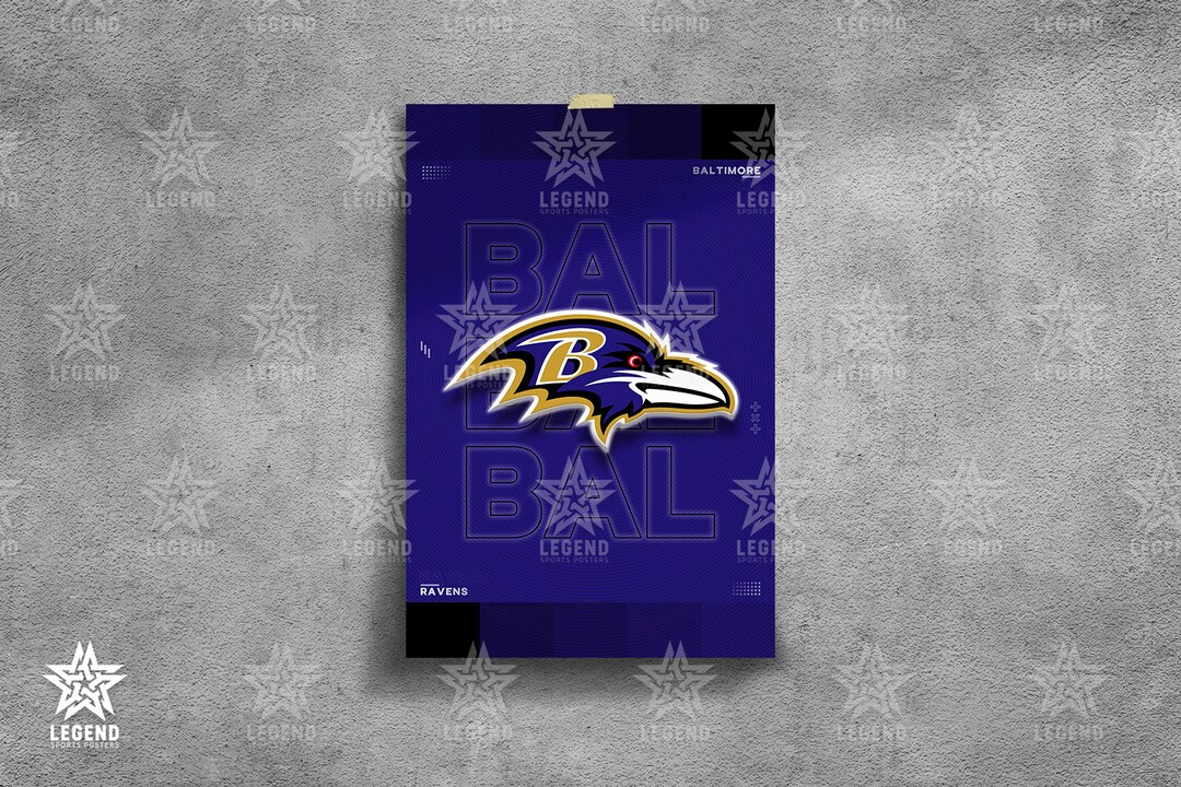 Baltimore Ravens Poster Epicenter Modern Bold Awesome Gift for Guys Man ...