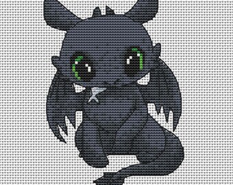 Toothless Cross Stitch - Etsy UK