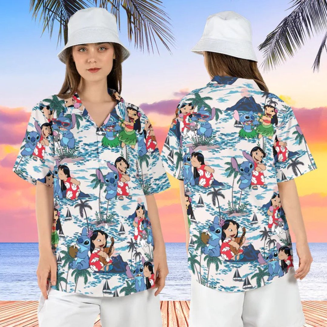 Lilo and Stitch Hawaiian Shirt Disneyland Stitch Aloha Shirt - Etsy