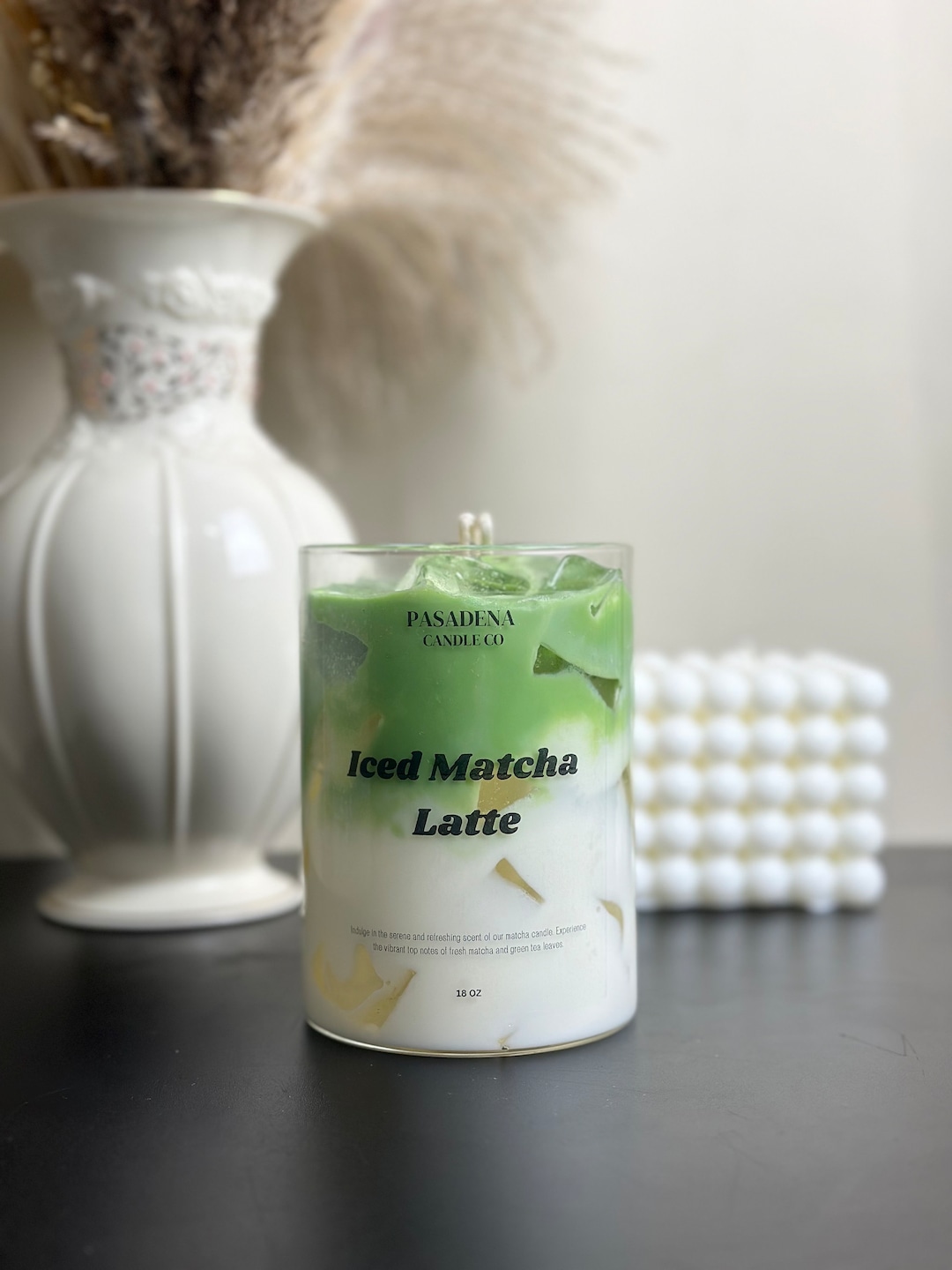 Iced Matcha Latte Candle 18oz - Etsy