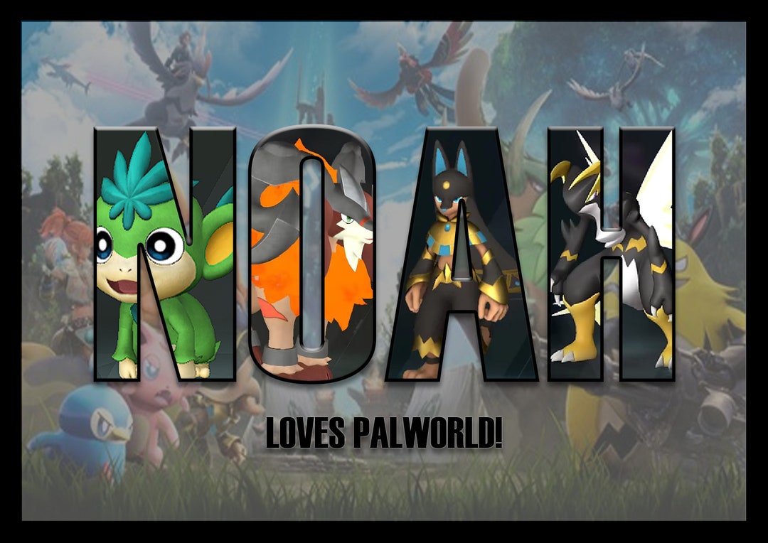 Personalised PALWORLD Name Art Digital Copy - Etsy