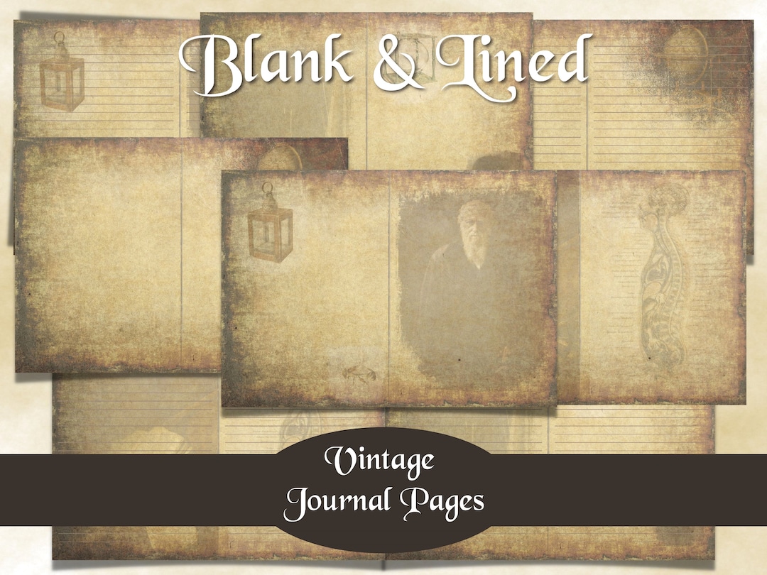 Vintage Junk Journal Pages Printable Dark Academia Junk Journal Pages ...