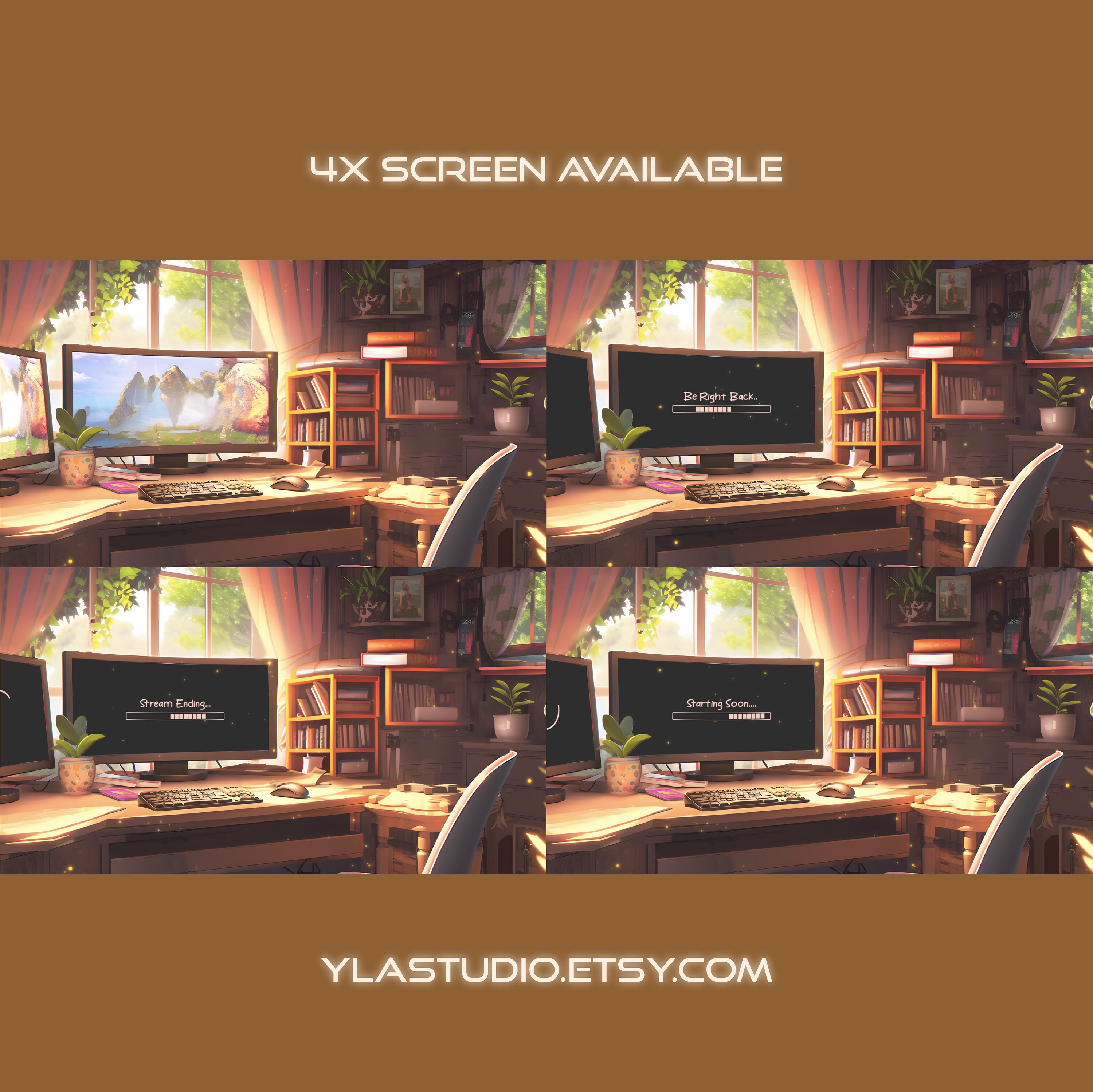 Cozy Gaming Desktop Animated Background Twitch Animated - Etsy