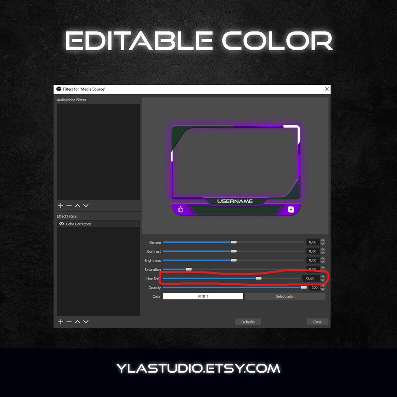 Elegant Animated Webcam Overlay / Facecam Overlay for Twitch OBS ...