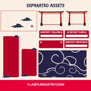 Animated Japanese Stream Package - Stream Overlay - Twitch Package ...