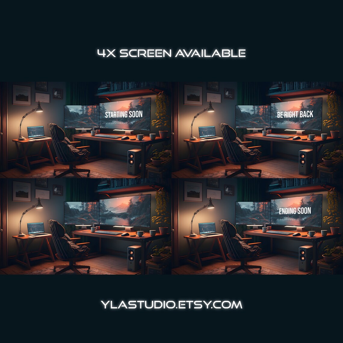 Cozy Lofi Gamer Room Animated Background Twitch Animated - Etsy