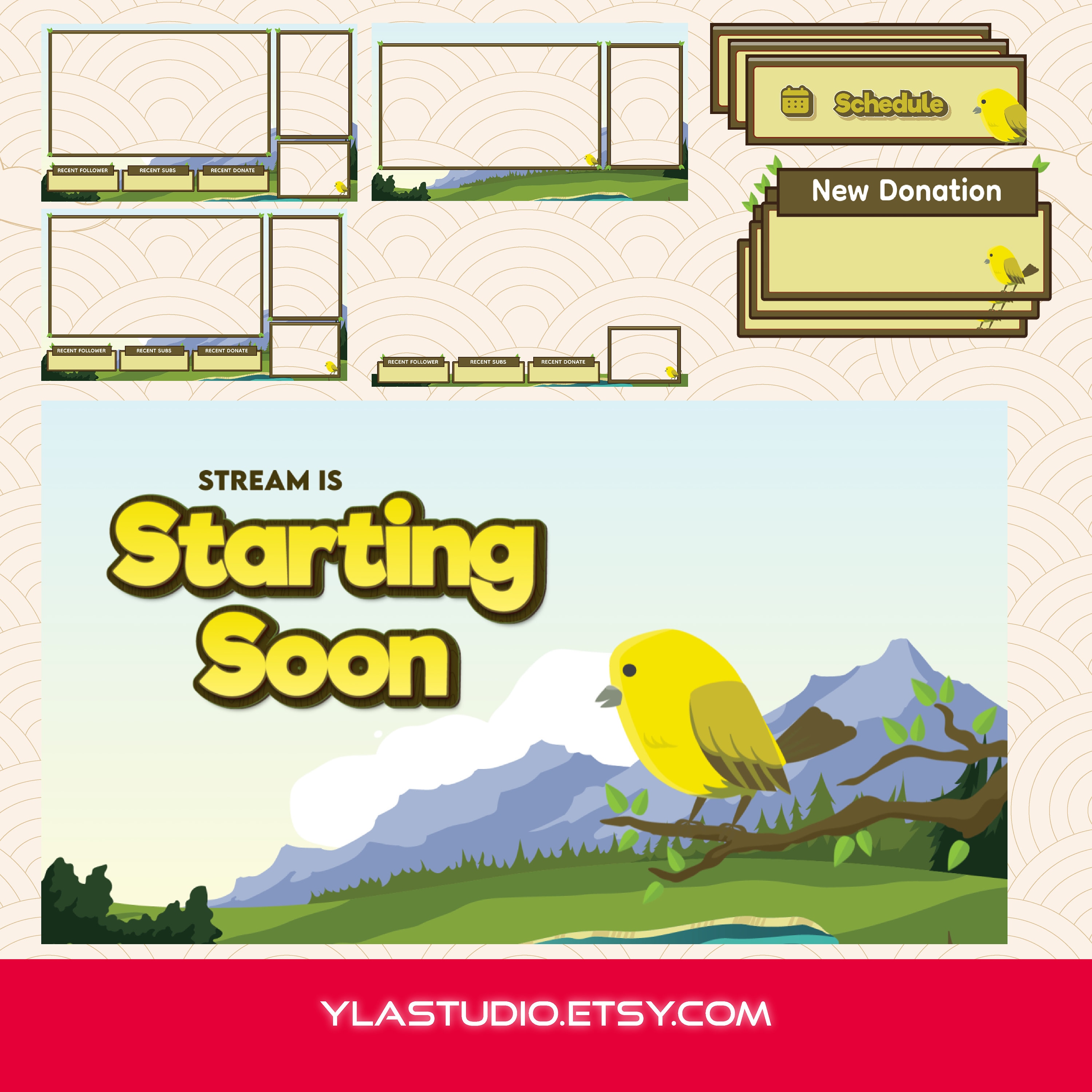 Custom Twitch Overlay Package - Etsy