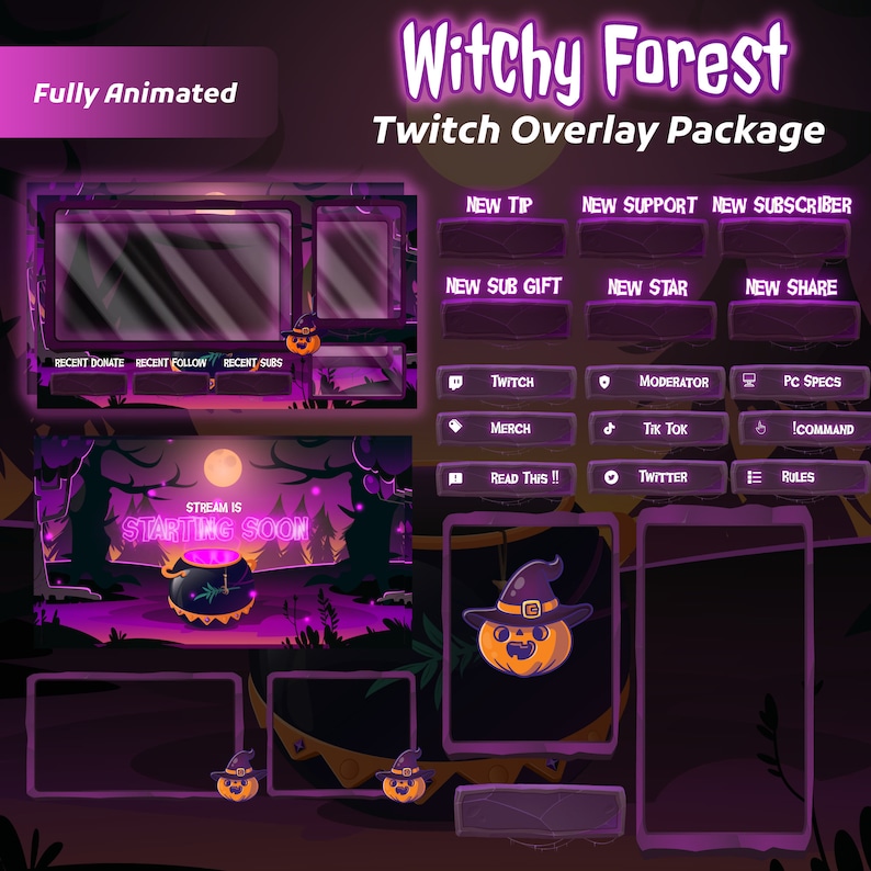 Custom Twitch Overlay Package - Etsy