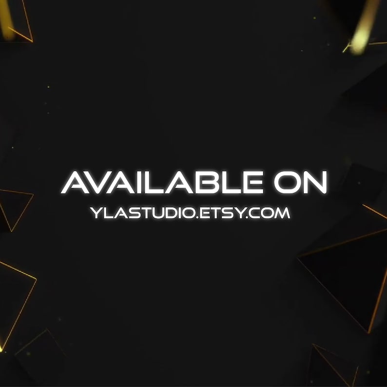 Luxury Golden Animated Screen Overlay For Twitch Overlay Elegant Overlay Luxury Overlay Gold