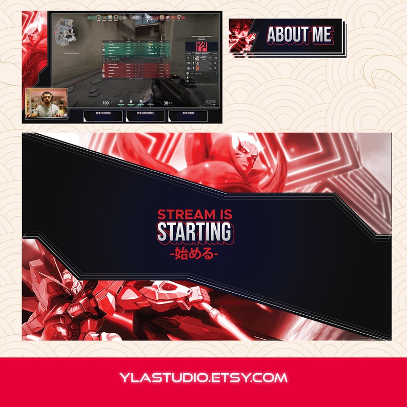 Custom Twitch Overlay Package - Etsy