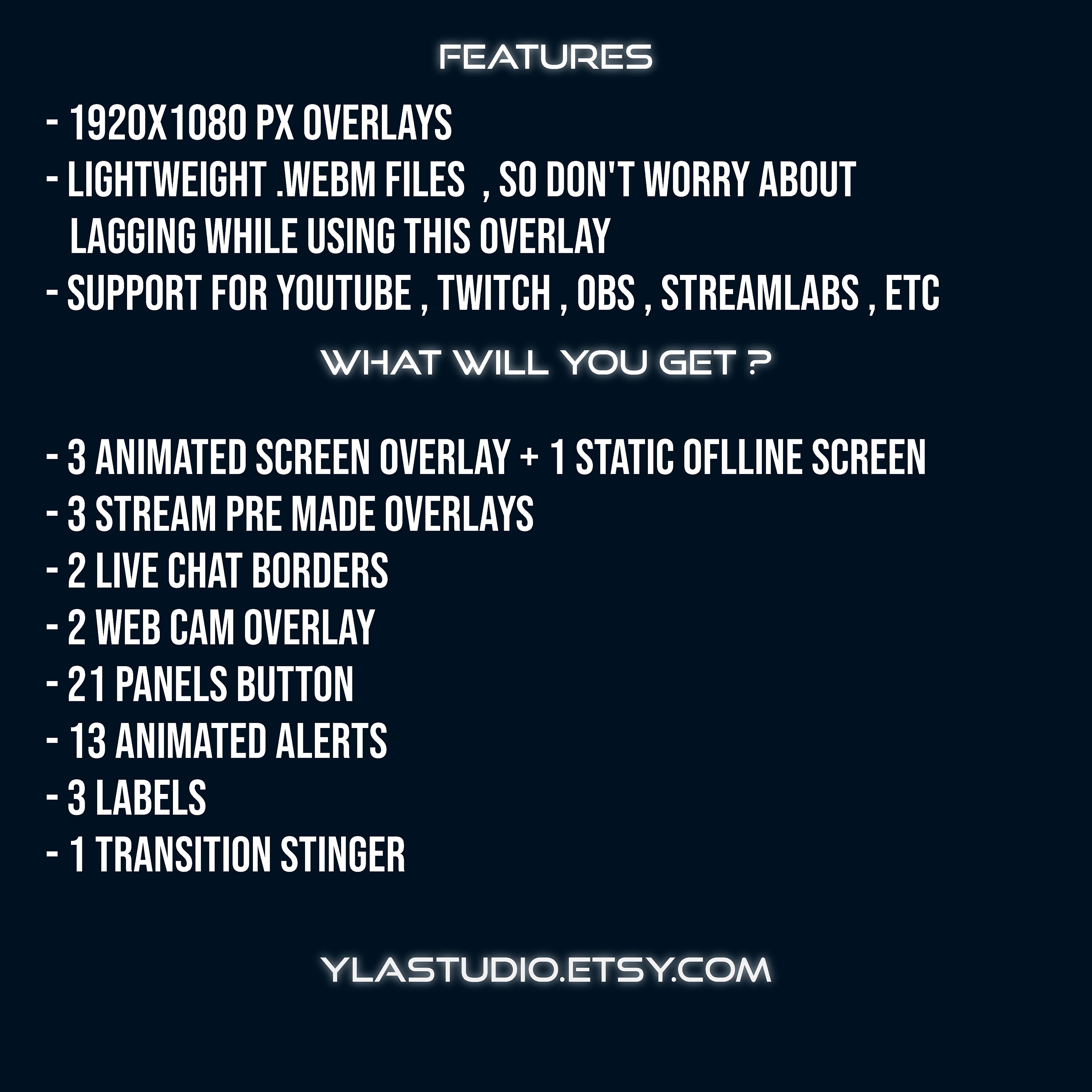 Custom Twitch Overlay Package L Custom Stream Package L Custom - Etsy Canada